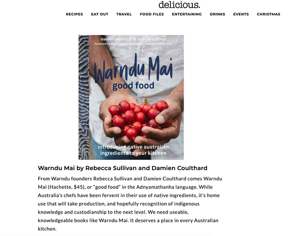 Warndu Mai selected among best cookbooks of 2019 by Delicious Magazine