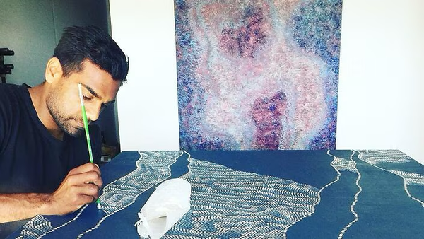 Artwork from Indigenous artist Damien Coulthard | Warndu